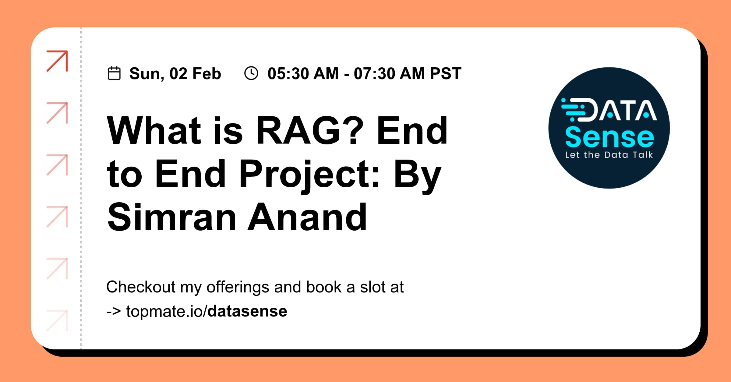 What is RAG? End to End Project: By Simran Anand with DataSense